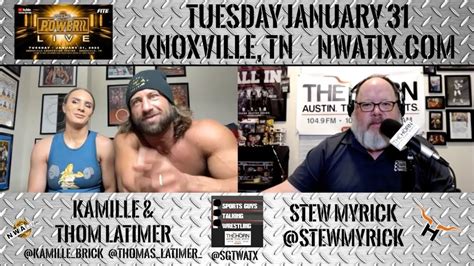 Kamille And Thom Latimer NWA Powerrr Live Jan 24 2023 YouTube