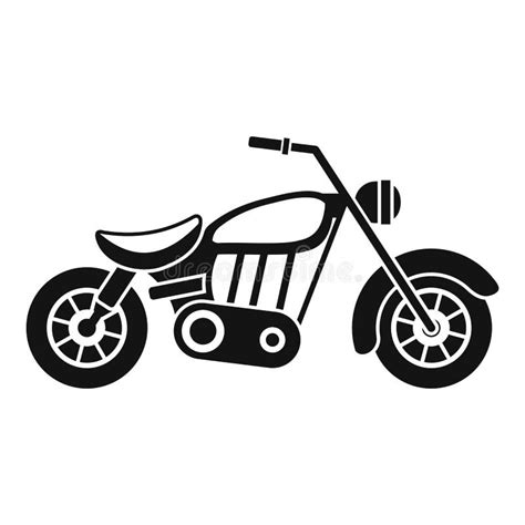 Vector Azul Del Icono De La Motocicleta Ilustración del Vector