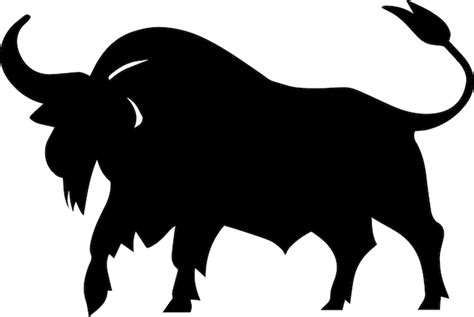 Silueta De Vector De B Falo Vector Premium