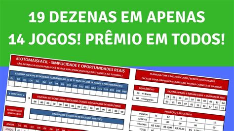 Lotof Cil Dezenas Em Jogos Tutorial Did Tico Planilha