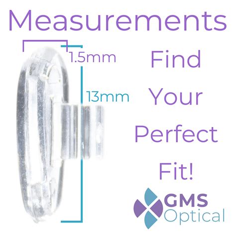 Gmso D Shape Push In Nose Pads Mm Group Medical Supply