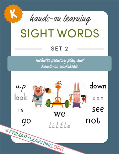 Hands On Sight Words Set 2 PrimaryLearning Org