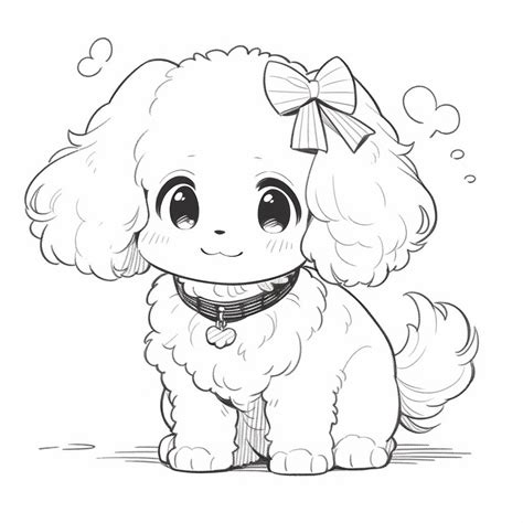 Perrita Kawaii Para Colorear Cartoon Coloring Pages Chibi Coloring