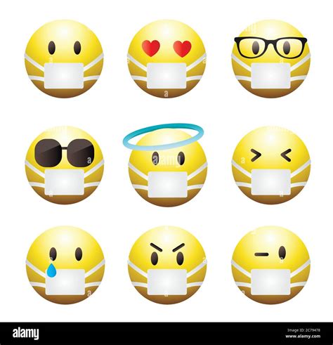 High Quality Emoticons Isolated On A White Background Emoticons With