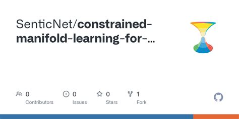 github senticnet constrained manifold learning for videos