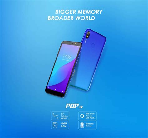 Tecno Pop 3 Midnight Black 16GB 1GB PakMobiZone Buy Mobile Phones