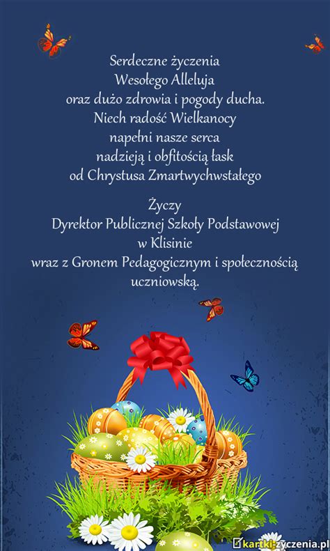 Wesołego Alleluja Gotowa kartka wielkanocna