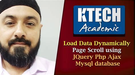 load data dynamically page scroll using jquery php ajax mysql database tutorial urdu hindi