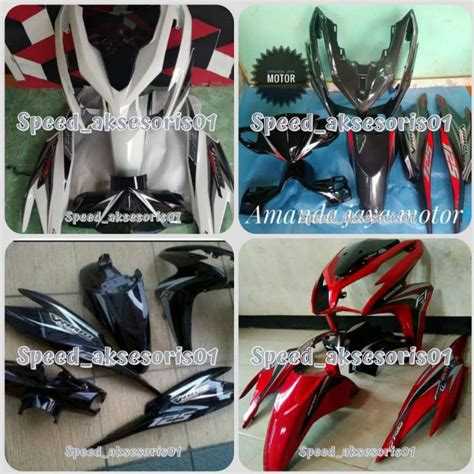 Jual Full Set Body Bodi Halus Honda Vario Techno 125 Lama Old Merah Abu