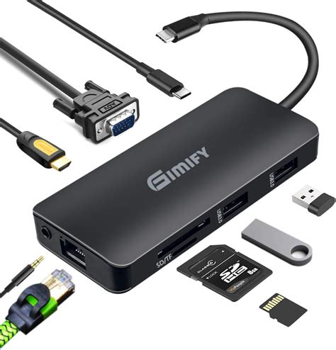 En Usb C Multi Puerto Hub W Type C Ethernet Puerto K Usb C Hdmi