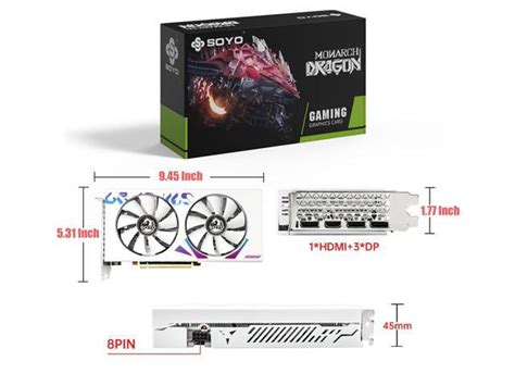 Soyo Radeon Rx M Gb Graphics Card Gpu Gddr Bit Gbps Nm
