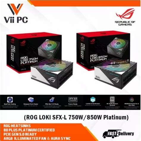 INSTOCK ASUS ROG LOKI SFXL 750w 850w 1000w PLATINUM MODULAR PSU 3 0