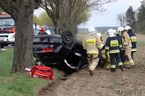 Wypadek na wysokości Ligoty Czamborowej na DK 94 Opole Strzelce