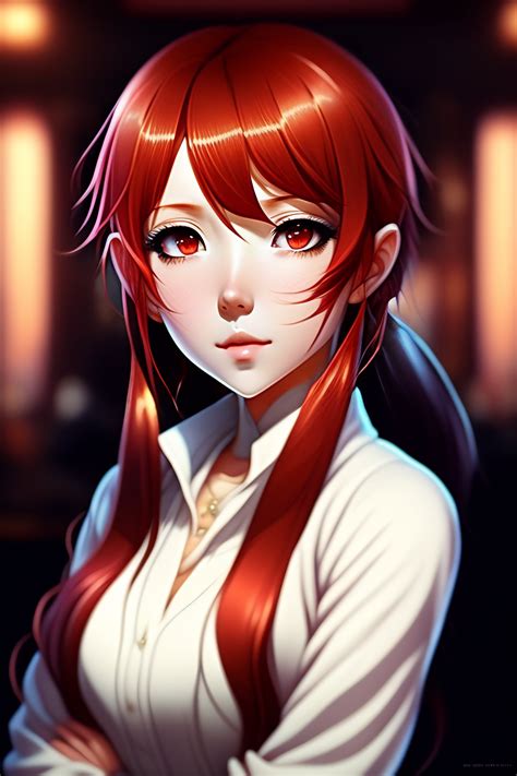 Lexica Red Haired Anime Characters Beautiful Girl Cute Big Eyes