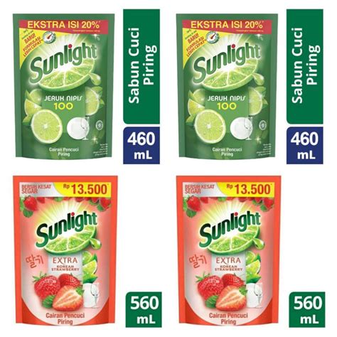 Jual Sunlight Sabun Cuci Piring Jeruk Nipis Lime Korean Strawberry