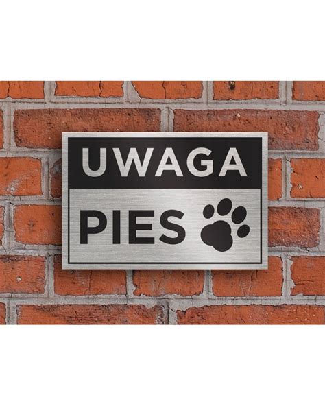 Tabliczka UWAGA PIES 30x20 Cm Sklep Internetowy FIL AR