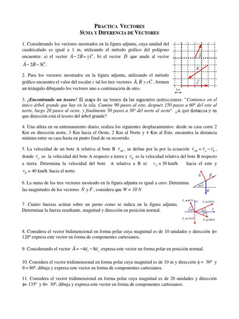practice vectors 2020 pdf vector euclidiano escalar matemáticas