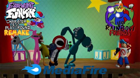 Fnf Character Test Playground Rainbow Friend Red Yellow Pink Teal White