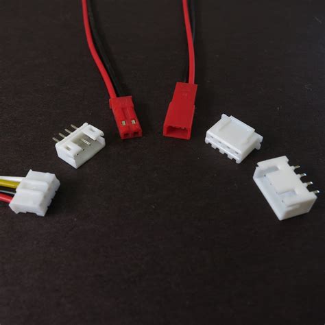 XH JST 2 5mm 4 Pin Female 3S RC Battery Connector Socket BLUE Color DIY