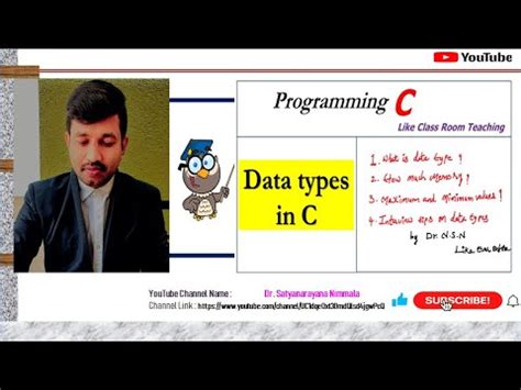Data Types In C Predefined Data Type Built In Data Types Range Of
