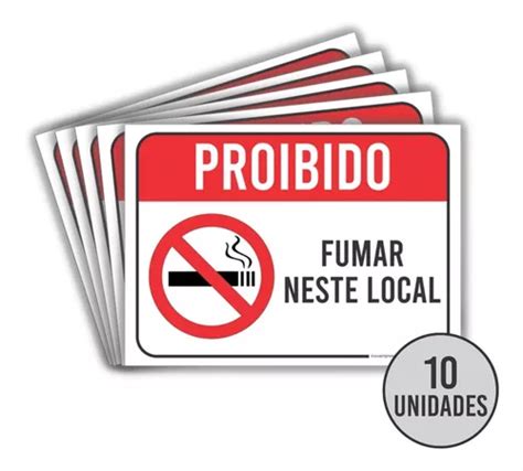 Placas Proibido Fumar Neste Local X Pvc Mm