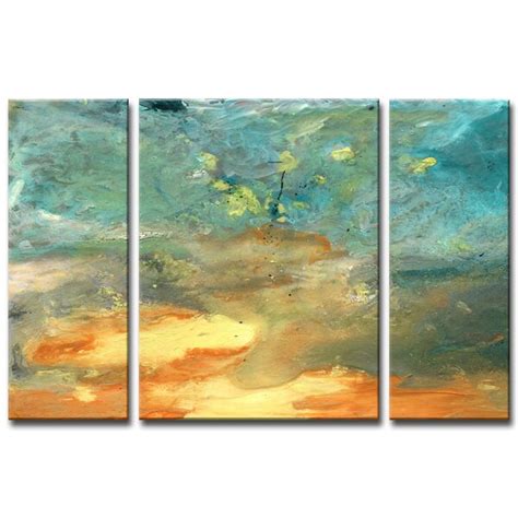 Ready Hangart Abstract Landscape Piece Painting Print On Wrapped