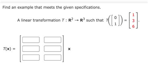 solved let t x ax for the given matrix a and find t uj