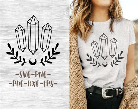 Witchcraft Cute PNG SVG File Wiccan Tattoo Woman Stencil For Cricut