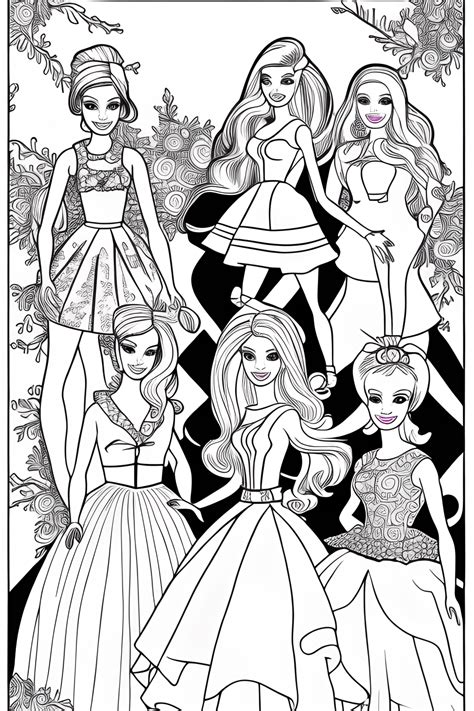Barbie Coloring Pages For Girls
