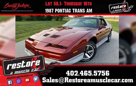 1987 Pontiac Trans Am Restore A Muscle Car LLC
