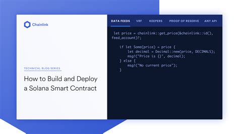 how to build and deploy a solana smart contract chainlink blog