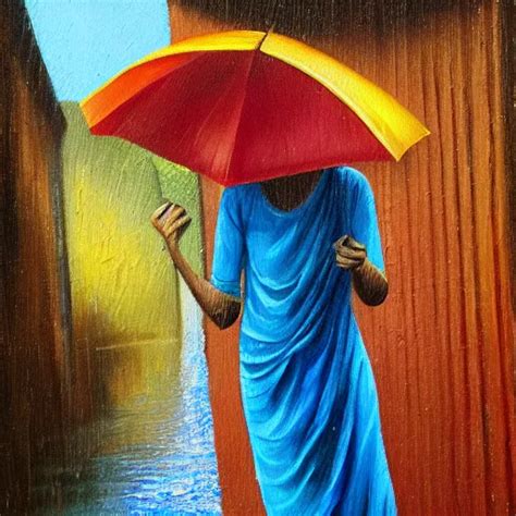 Kerala Award Winning Oil Painting Raining Stable Diffusion Openart