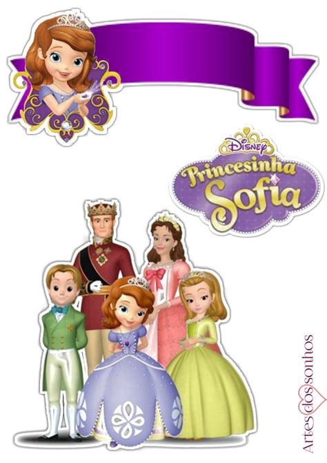Topo De Bolo Princesinha Sofia Princesa Sofia Festa Princesa Sofia