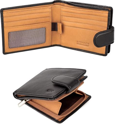Portefeuille Lavalen en Cuir Véritable pour Homme avec Blocage RFID