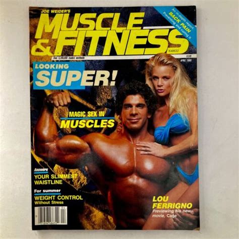Joe Weider S Muscle Fitness Magazine April 1989 Lou Ferrigno And Jane