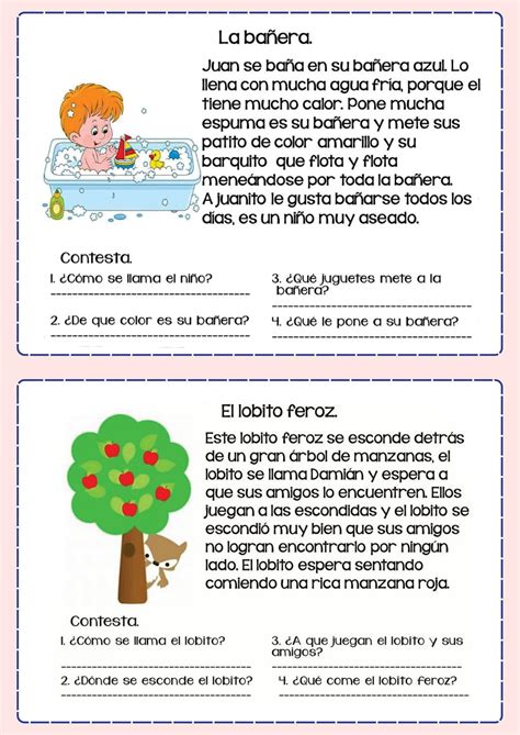 LECTURAS CORTAS PARA NIÑOS LISTOS Materiales Educativos Mey Word