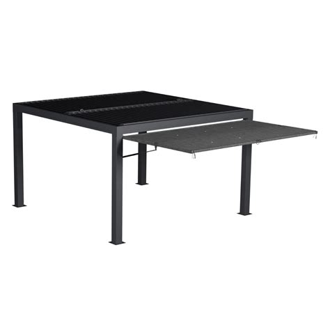 Pergola bioclimatique MAJAÉ 1 auvent grand modèle Hespéride 3 6 x 3 6 m