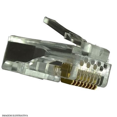 Conector RJ45 Cat6 Vazado UTP ED CABOS