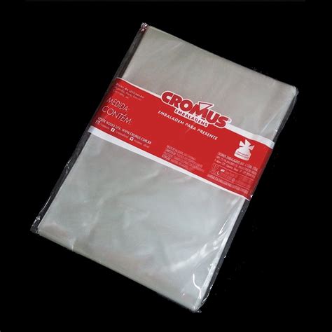 Saco Transparente 25x37cm 50 Unidades Cromus Rizzo Embalagens