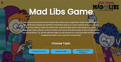 mad libs game using html css and javascript with source code sourcecodester