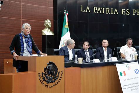 Versión estenográfica del mensaje de la senadora Olga Sánchez Cordero