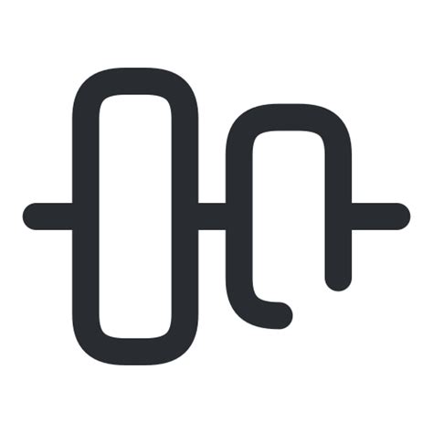 Lijn Horizontaal Pictogram In Iconsax Vol1 Broken