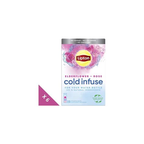Lipton Infuse A Froid Fleure De Sureau Rose Eau Aromatis E Healthy X