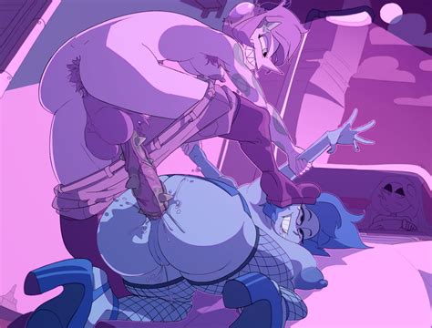 rule 34 1futa 1girls anal hair anal sex arm grab ass juice background character big ass big