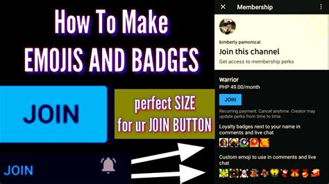 How To Make Emojis Badges For JOIN BUTTON PERFECT SIZE YouTube
