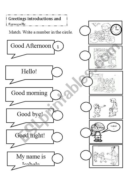 greetings introductions and farewells ESL worksheet by hbolaños