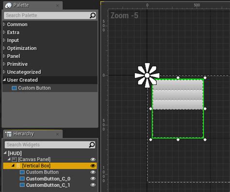 creating widget templates unreal engine documentation
