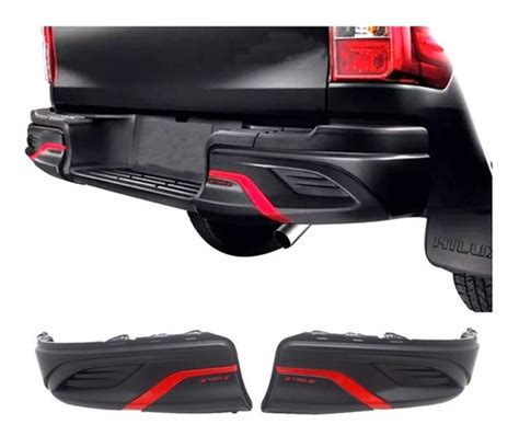 Molduras Plasticas Defensa Trasera Trd Toyota Hilux 16 2020 Meses Sin