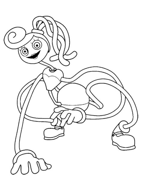Mommy Long Legs Coloring Pages Free Printable Pdf