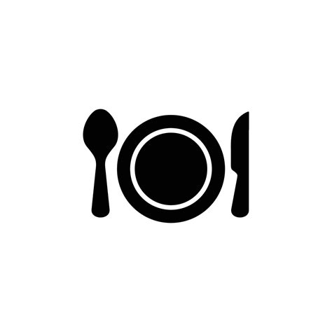 comer icono restaurante simple icono plano vector ilustración 18882797